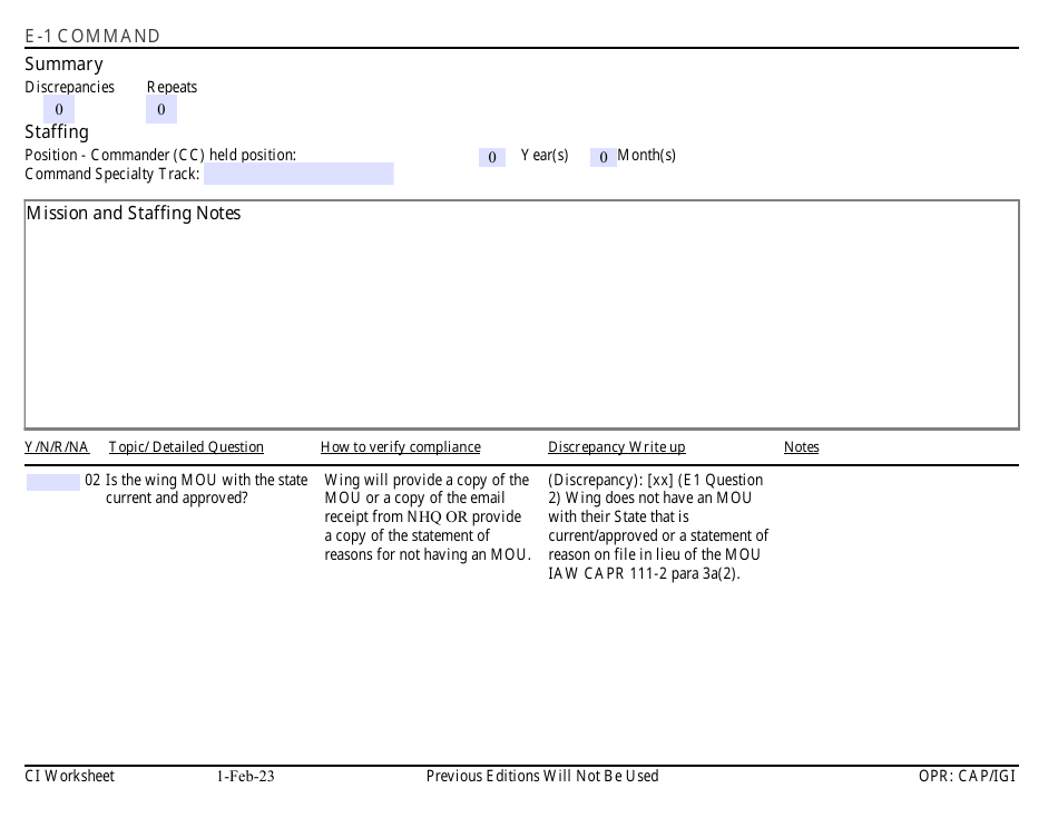 Form E-1 - Fill Out, Sign Online and Download Fillable PDF | Templateroller