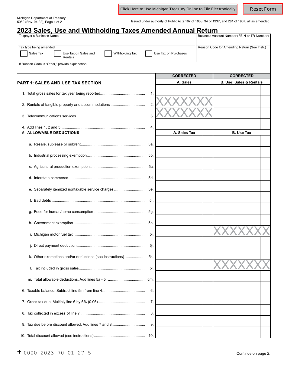 Form 5082 - 2023 - Fill Out, Sign Online and Download Fillable PDF ...