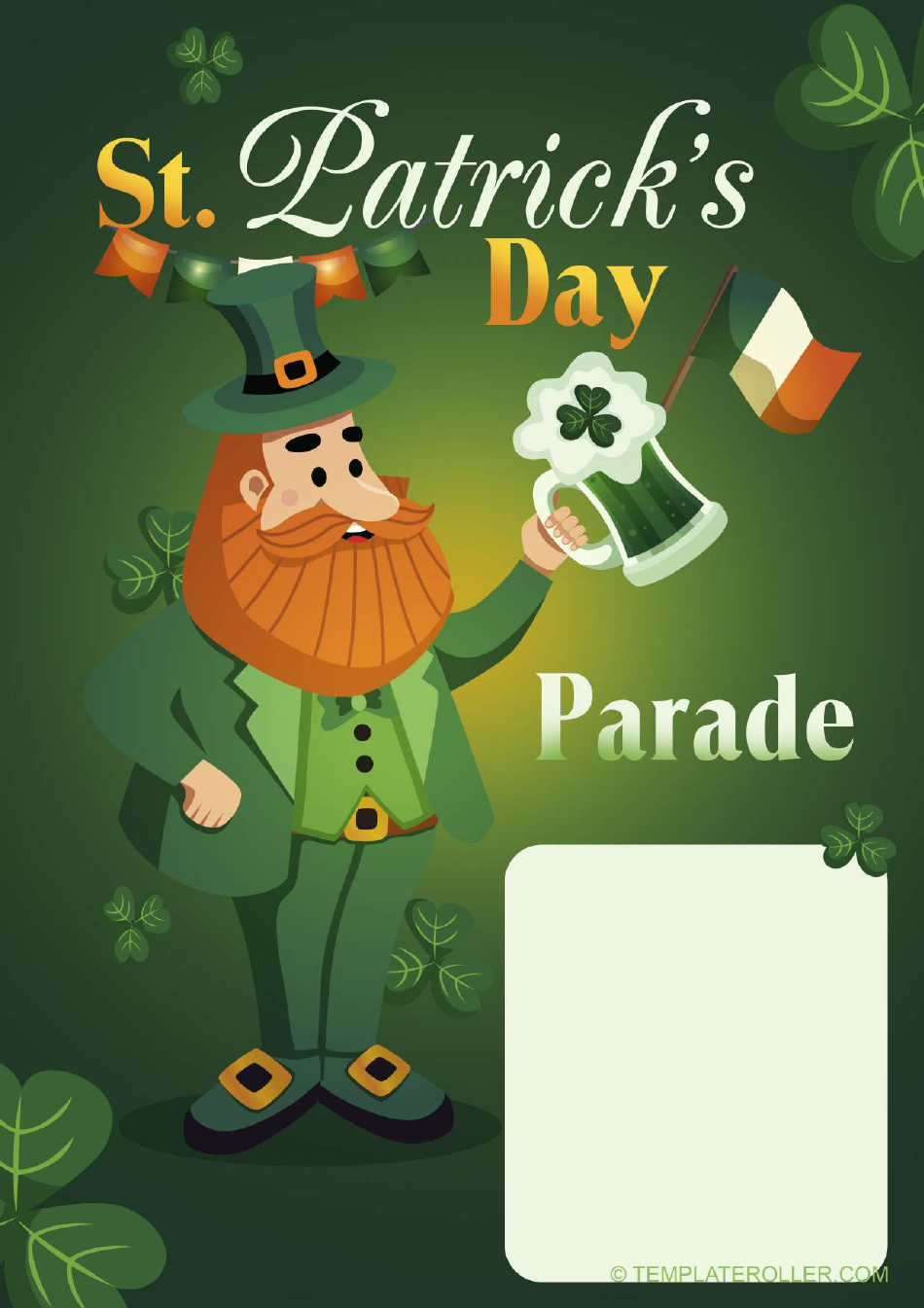 St. Patrick's Day Flyer - Parade Download Printable PDF | Templateroller
