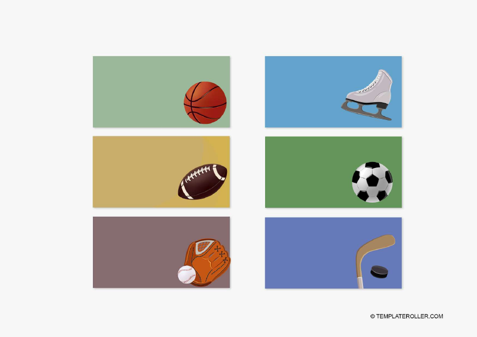 Sports Tag Template - Varicolored Download Printable PDF | Templateroller