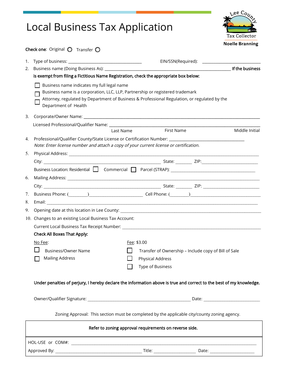 Form 151 Download Fillable PDF or Fill Online Local Business Tax ...