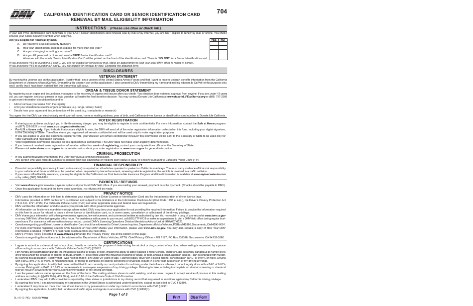 Form DL410 ID - Fill Out, Sign Online and Download Fillable PDF ...
