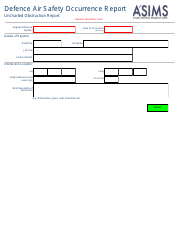 United Kingdom Defence Air Safety Occurrence Report - Unchartered ...