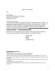 Pennsylvania Advocate Letter Template Download Printable PDF ...