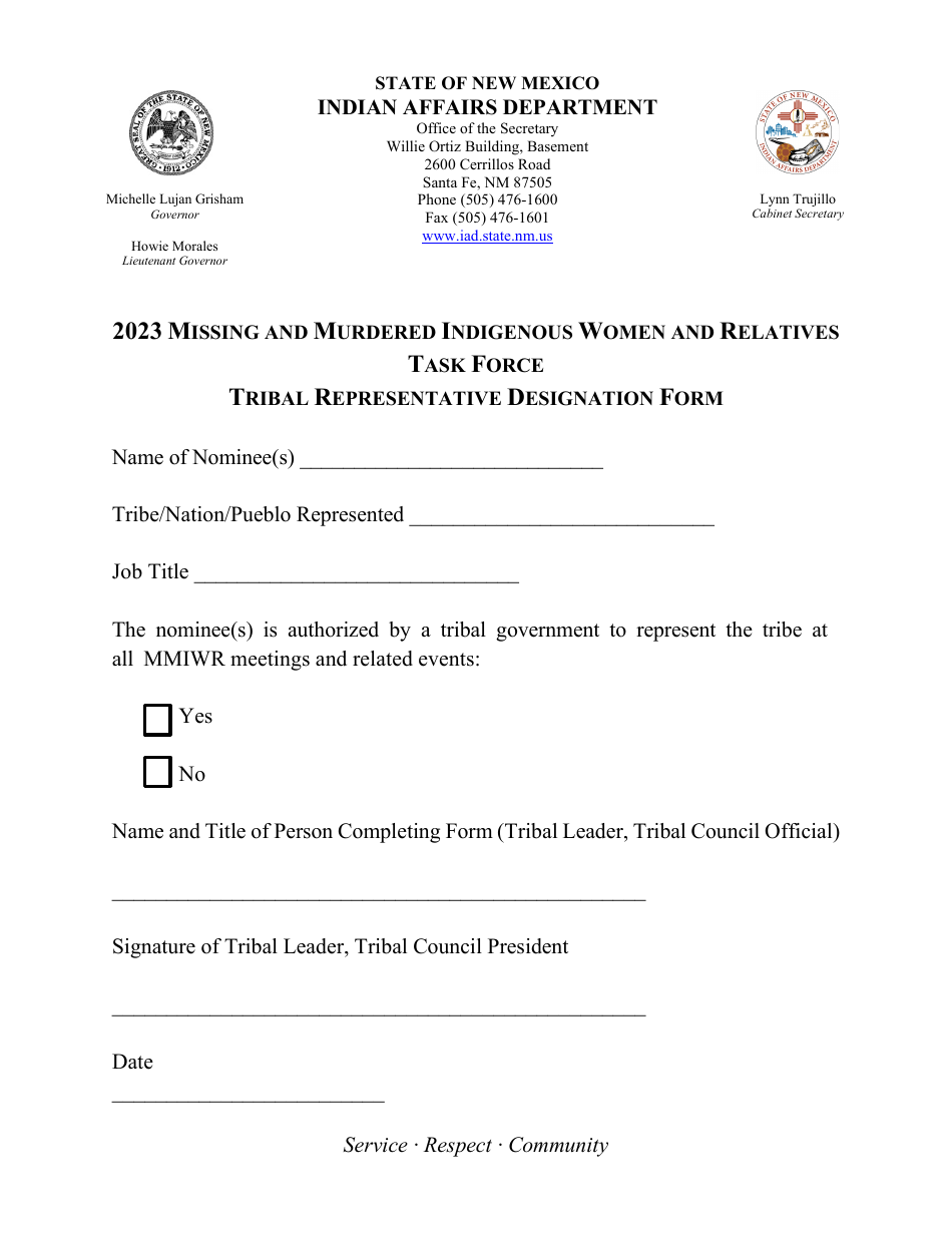 2023 New Mexico Missing and Murdered Indigenous Women and Relatives ...