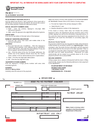 Form PA-40V - Fill Out, Sign Online and Download Fillable PDF ...
