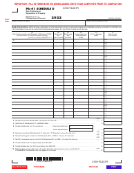 Form PA-1000 Download Fillable PDF or Fill Online Property Tax or Rent ...