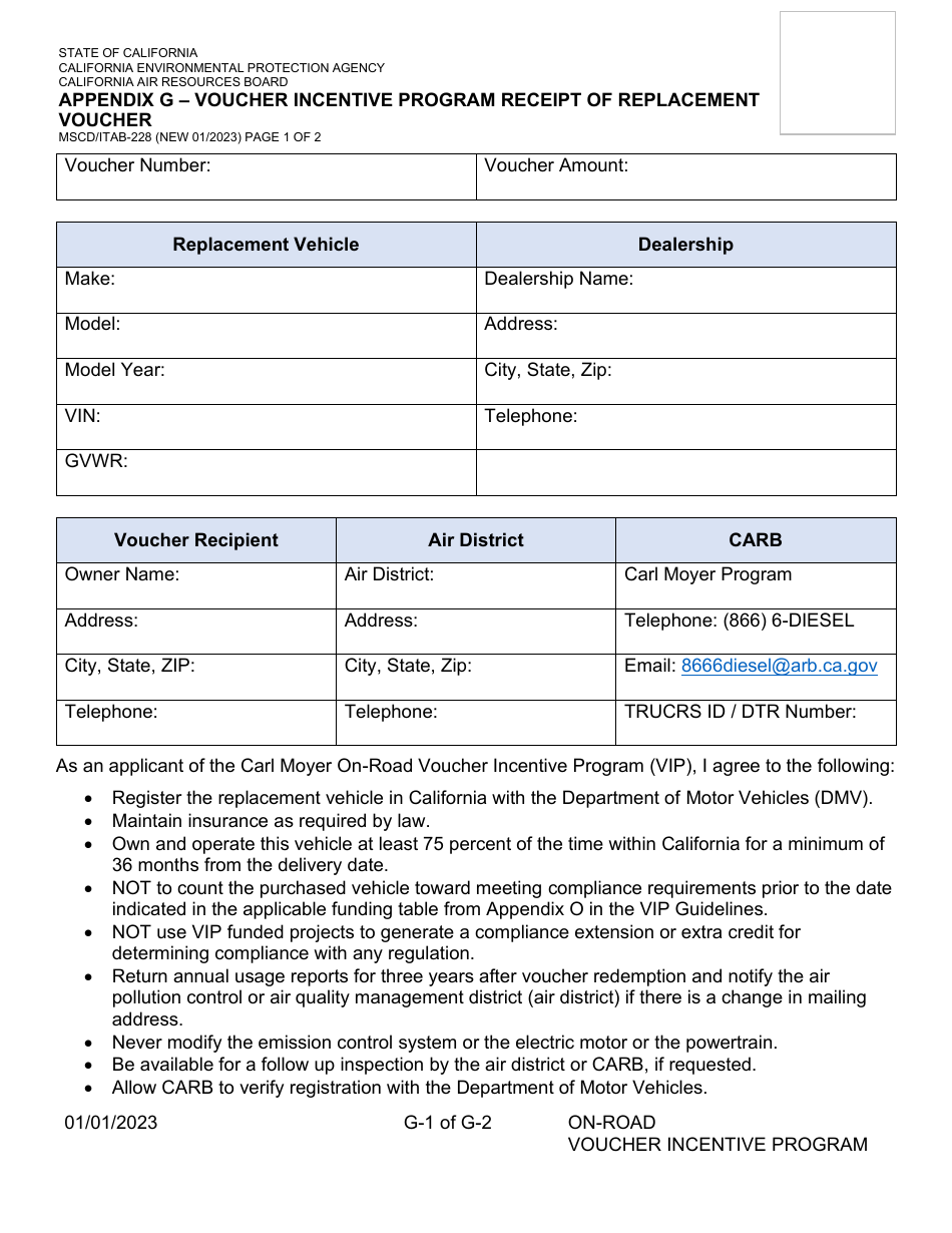 Form MSCD/ITAB-228 Appendix G - Fill Out, Sign Online and Download ...