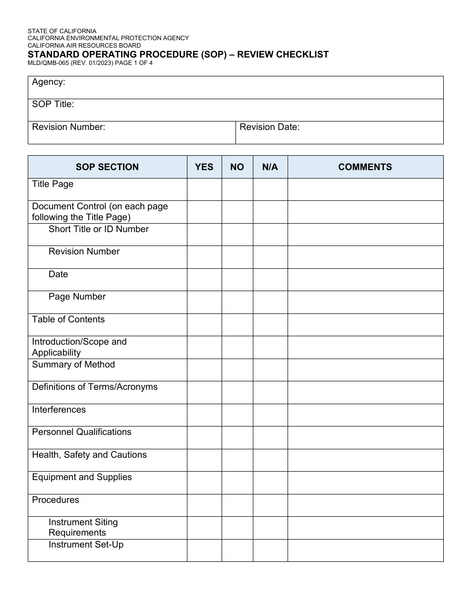 Form MLD/QMB-065 - Fill Out, Sign Online and Download Fillable PDF ...