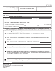 Form PC565 Download Fillable PDF or Fill Online Testimony to Identify ...