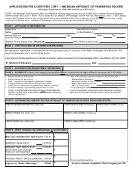 Form DCH-0569-AOP Download Printable PDF or Fill Online Application for ...