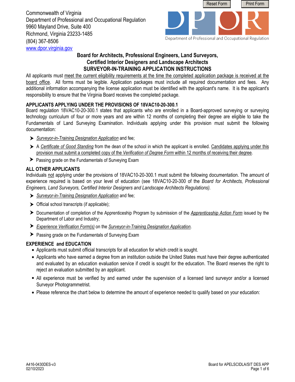 Form A416-0430DES Download Fillable PDF or Fill Online Certified ...