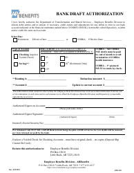 Arkansas Bank Draft Authorization - Fill Out, Sign Online and Download ...