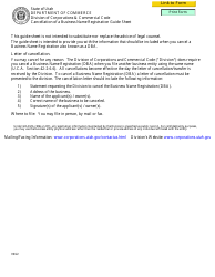 Download Instructions for Cancellation of a Business Name Registration ...