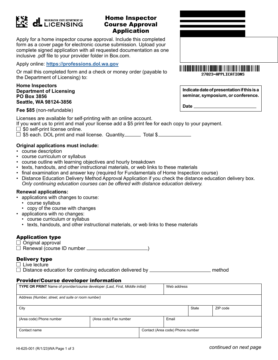 Form HI-625-001 - Fill Out, Sign Online and Download Fillable PDF ...