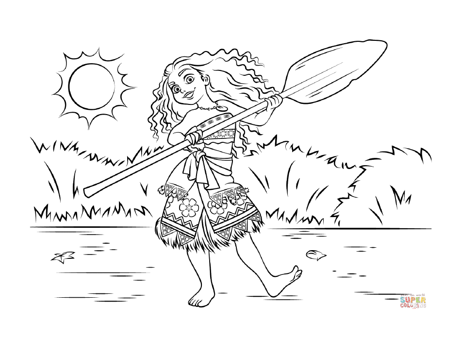 Moana Coloring Page Download Printable PDF | Templateroller