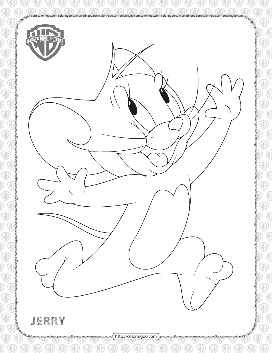 Tom & Jerry Coloring Pages - Jerry Download Printable PDF | Templateroller