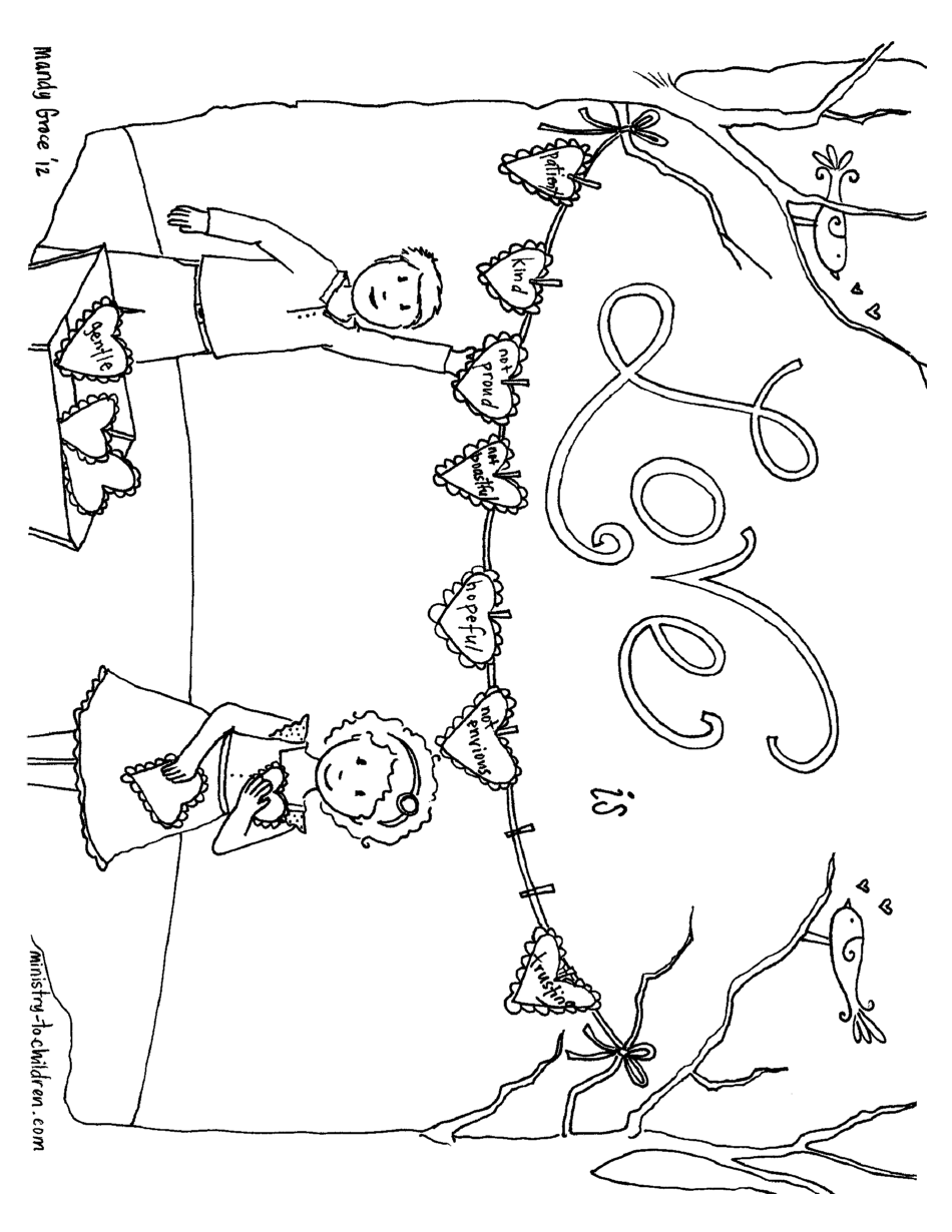 Love Is Patient Coloring Sheet Download Printable PDF | Templateroller