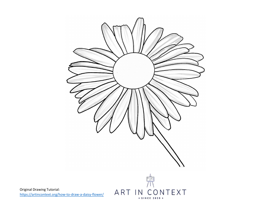 Flower Coloring Page - Daisy Flower Download Printable PDF | Templateroller