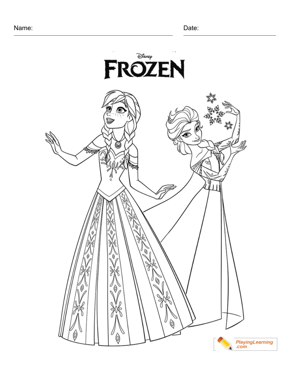 Disney Frozen Coloring Card Download Printable PDF | Templateroller