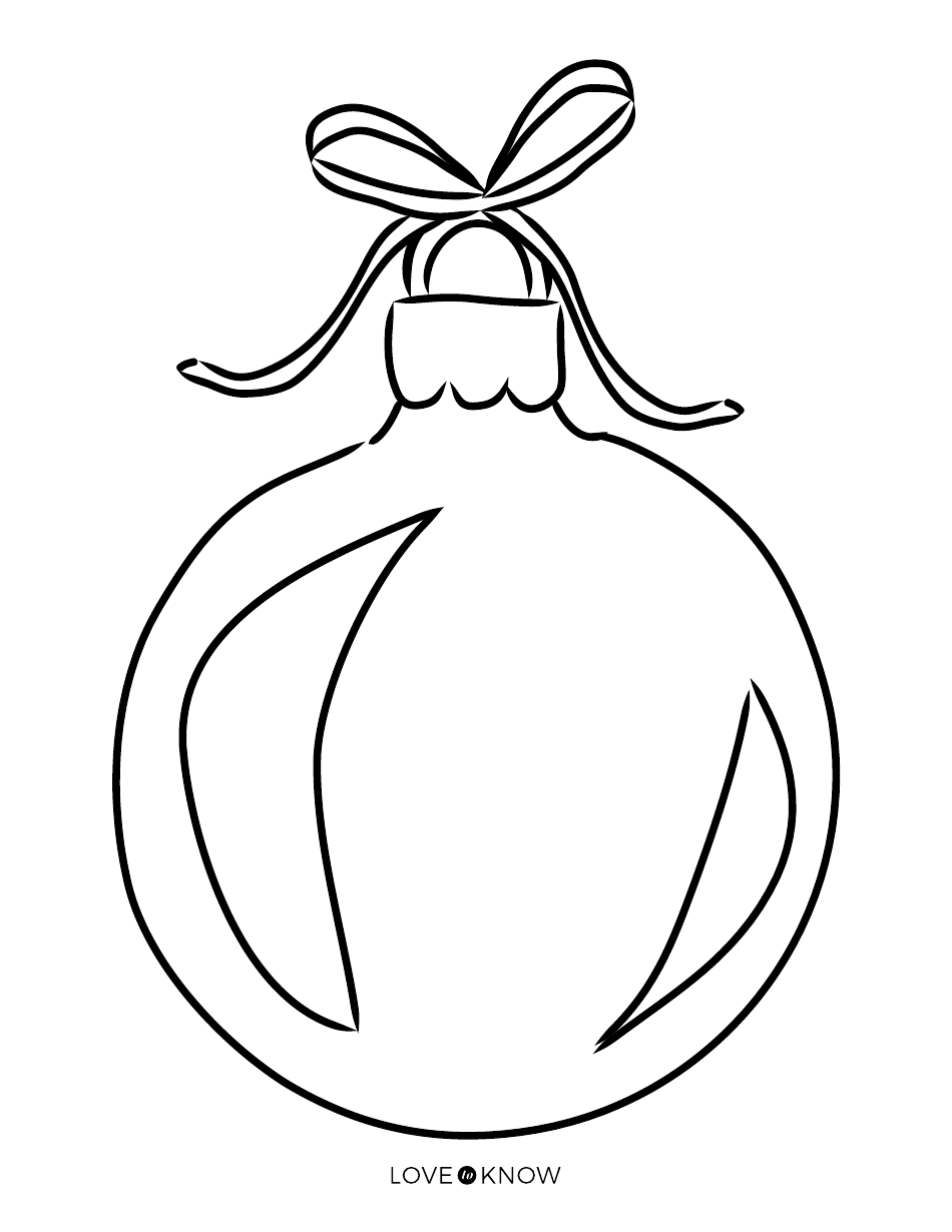 Big Christmas Ball Coloring Page Download Printable PDF | Templateroller