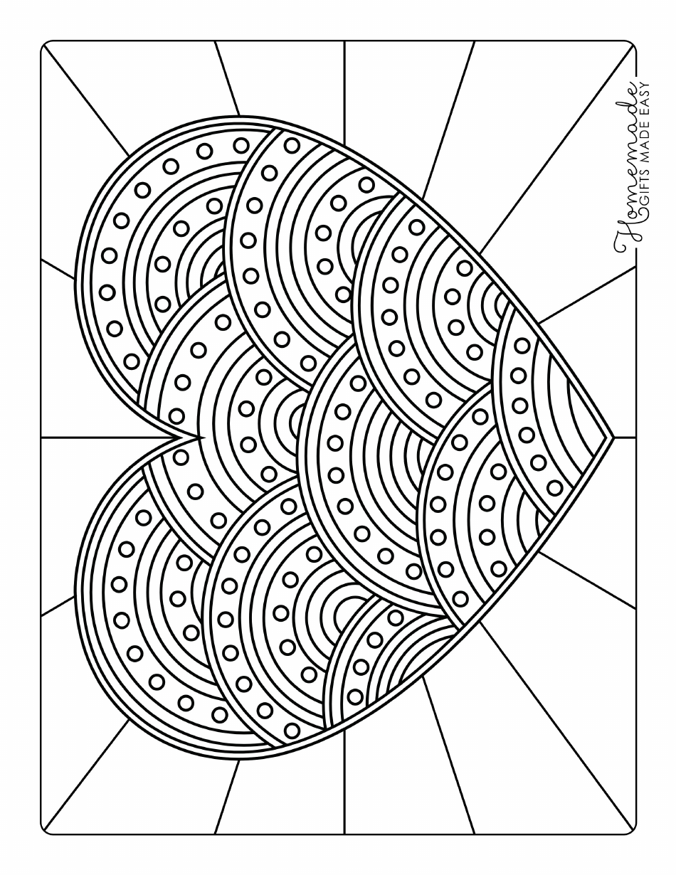 Heart Shape Coloring Sheet Download Printable PDF | Templateroller