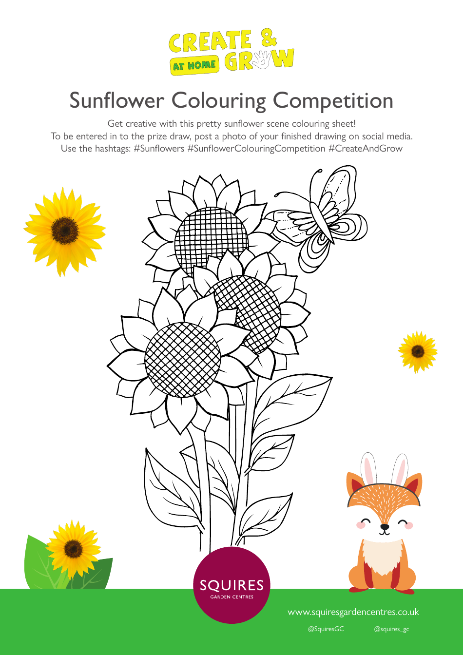 Sunflowers Coloring Page Download Printable PDF | Templateroller