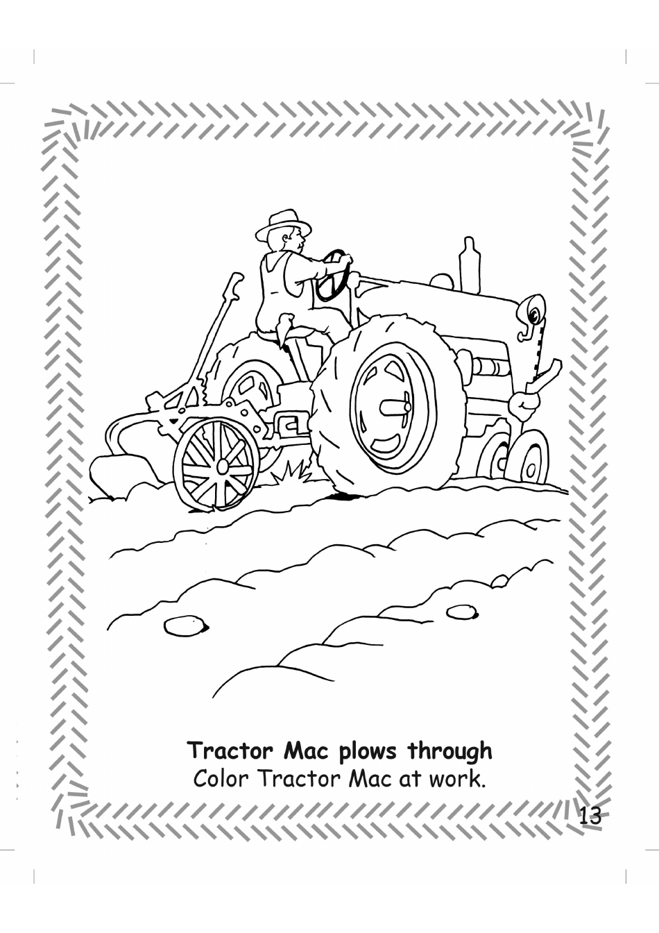 Tractor Mac Coloring Page Download Printable PDF | Templateroller