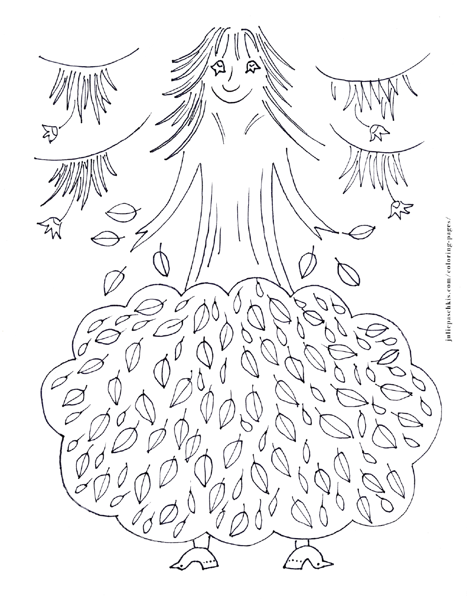 Tree Spirit Coloring Page Download Printable PDF | Templateroller