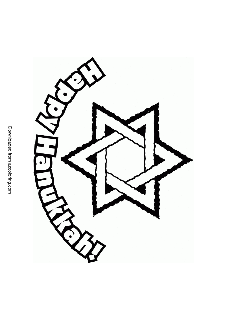 Happy Hanukkah Coloring Page Download Printable PDF | Templateroller
