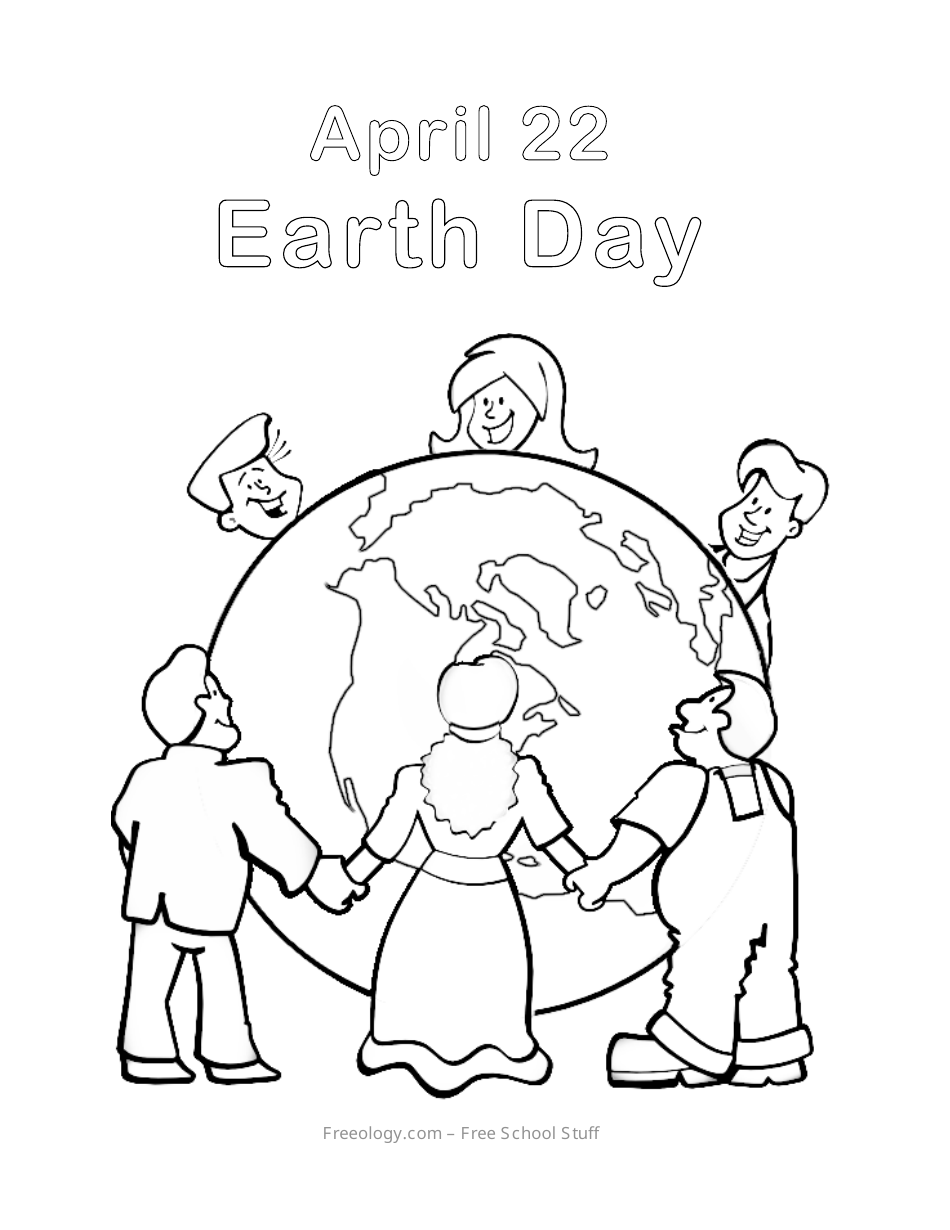 Earth Day Coloring Poster Download Printable PDF | Templateroller