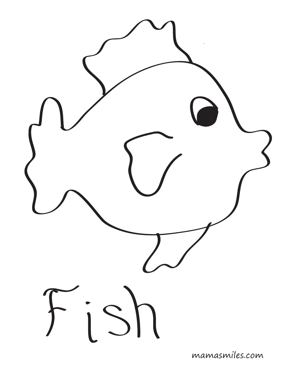 Big Fish Coloring Page Download Printable PDF | Templateroller