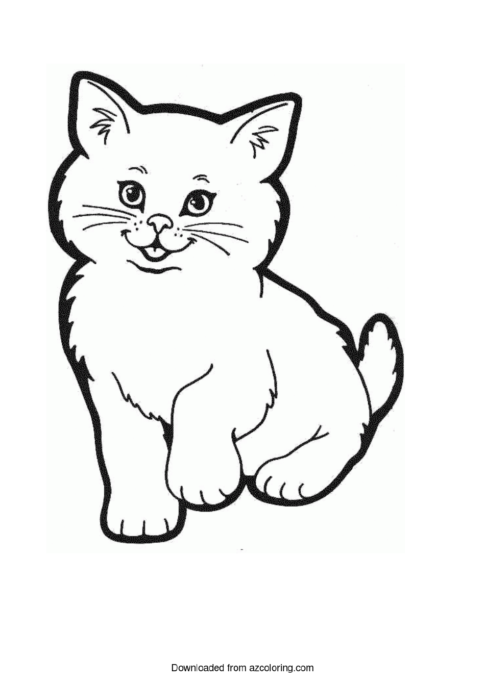 Little Kitten Coloring Page Download Printable PDF | Templateroller