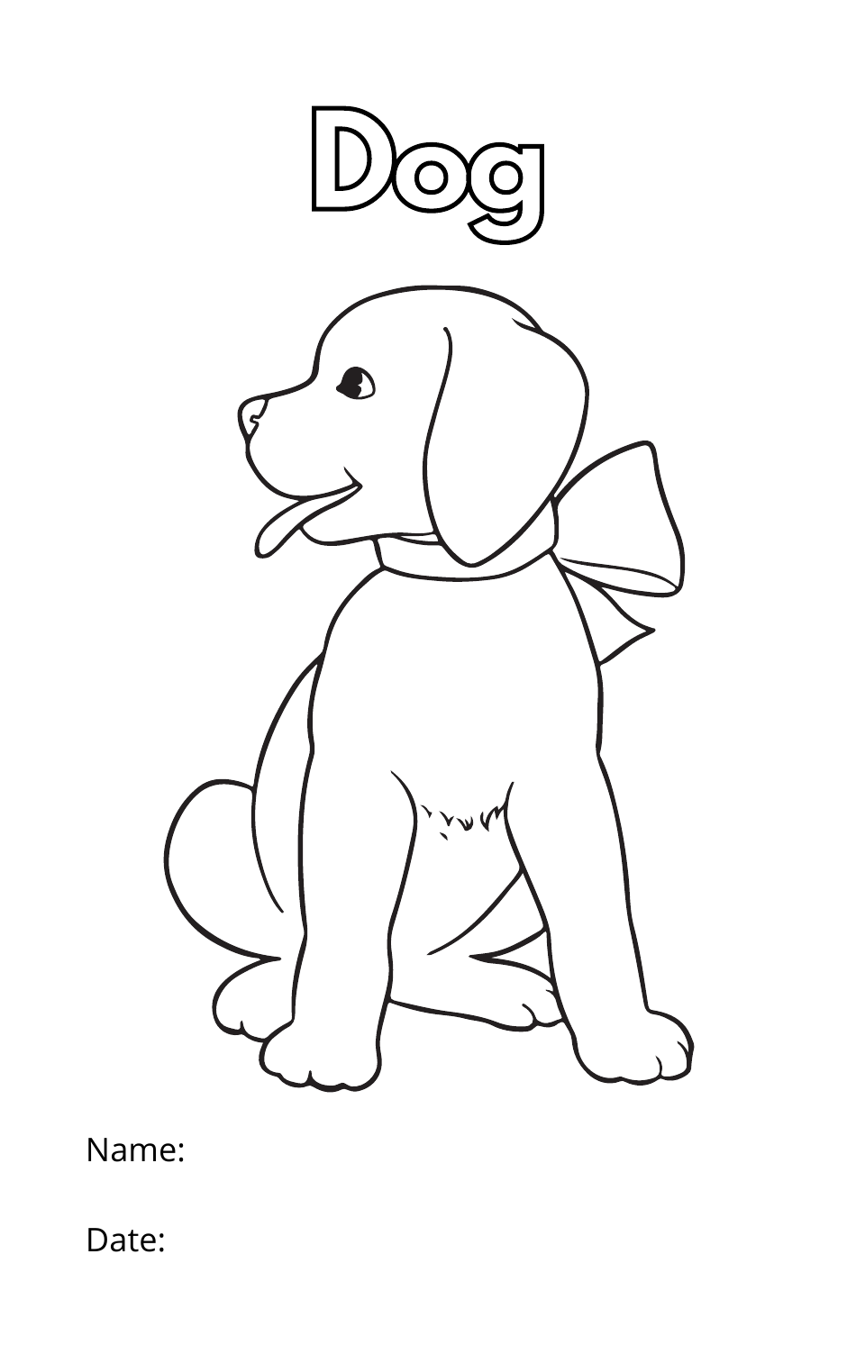 Pet Dog Coloring Sheet Download Printable PDF | Templateroller