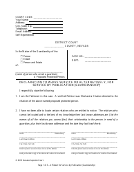 Nevada Declaration to Waive Service or Alternatively, for Service by ...