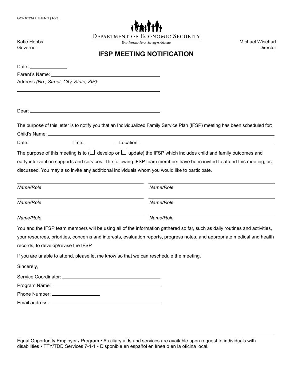 Form GCI-1033A - Fill Out, Sign Online and Download Fillable PDF ...
