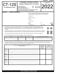 Form CT-12S Download Fillable PDF or Fill Online Charitable Activities ...