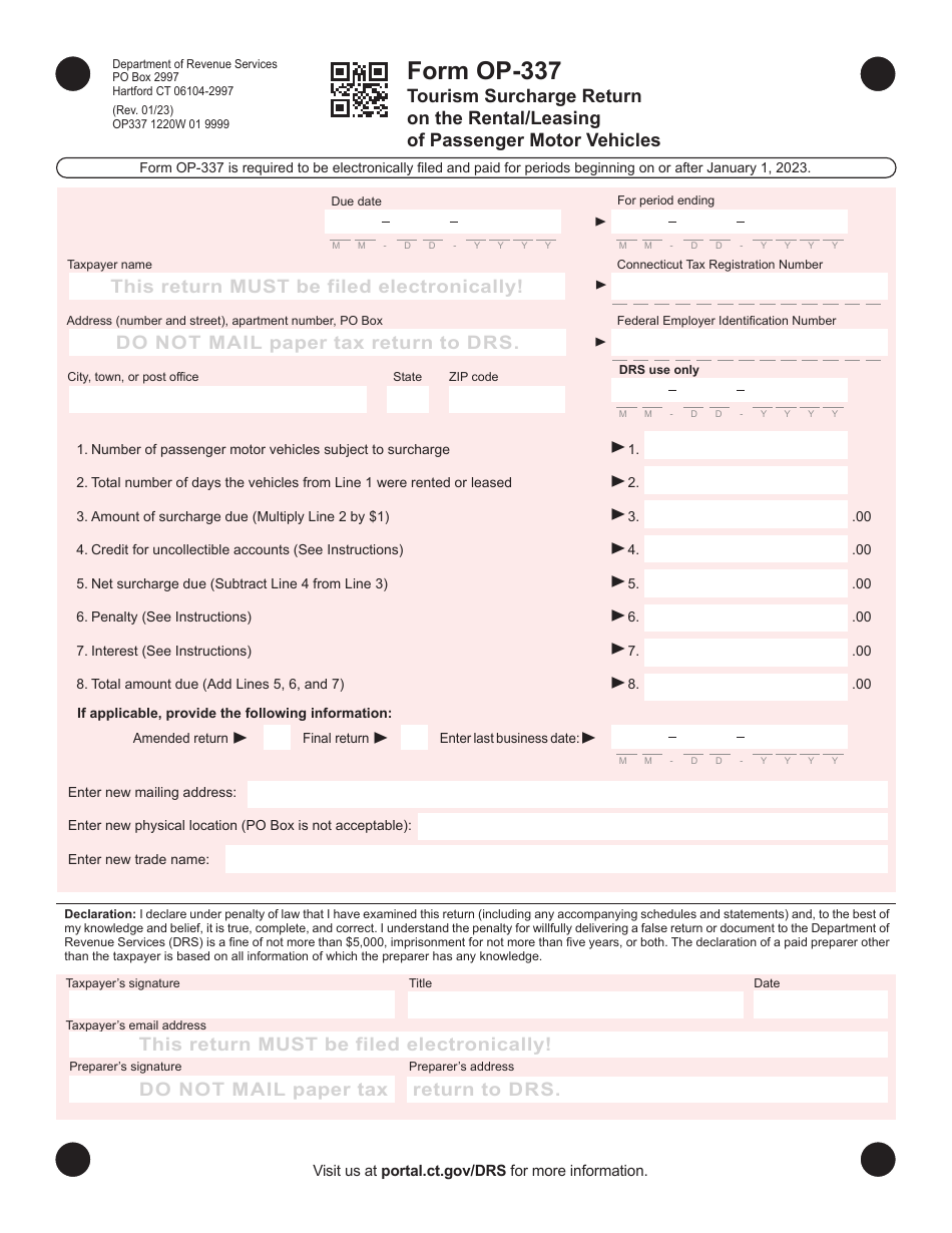 Form OP-337 - Fill Out, Sign Online and Download Printable PDF ...