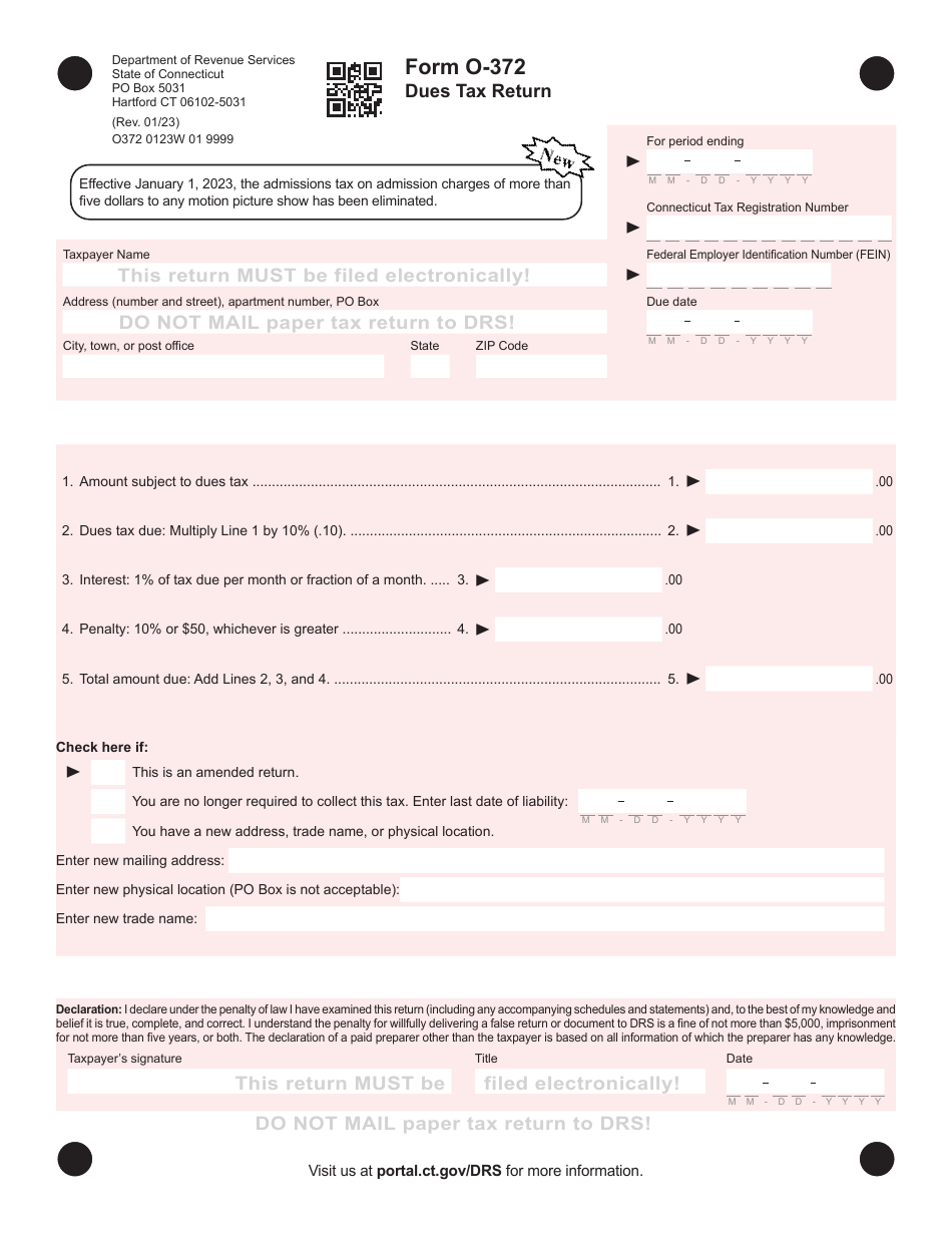 Form O-372 - Fill Out, Sign Online and Download Printable PDF ...