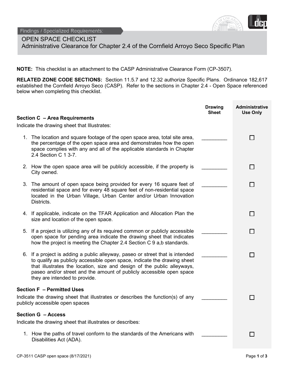 Form CP-3511 - Fill Out, Sign Online and Download Fillable PDF, City of ...