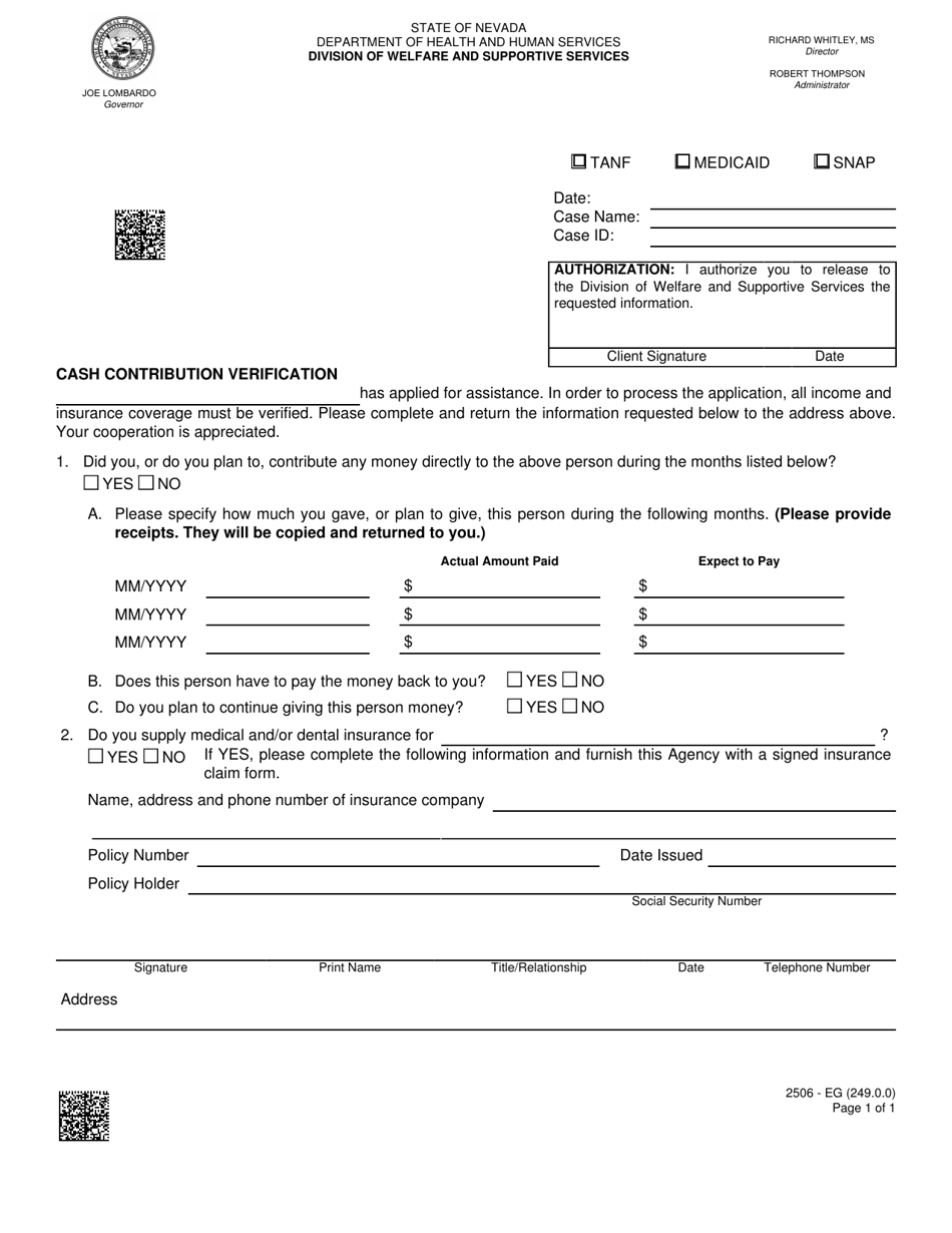 Form 2506-EG - Fill Out, Sign Online and Download Fillable PDF, Nevada ...