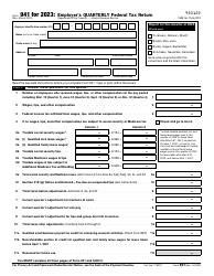 IRS Form 941 - 2023 - Fill Out, Sign Online and Download Fillable PDF ...