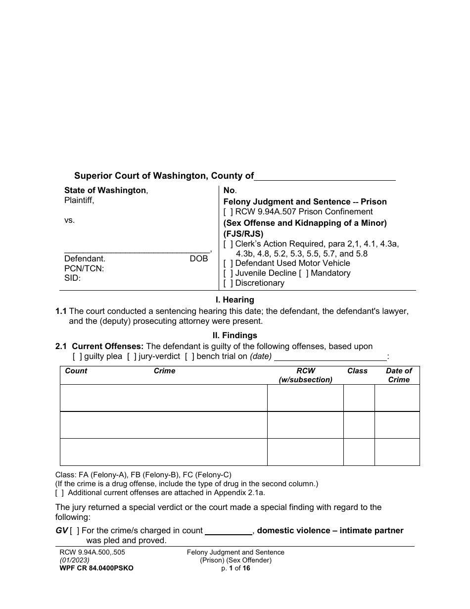 Form WPF CR84.0400 PSKO - Fill Out, Sign Online and Download Printable ...