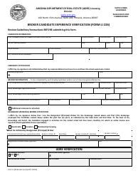 Form LI-226 - Fill Out, Sign Online and Download Fillable PDF, Arizona ...