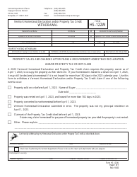 VT Form HS-122 - 2019 - Fill Out, Sign Online and Download Fillable PDF ...