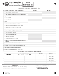 Form NH-1065-ES - 2023 - Fill Out, Sign Online and Download Fillable ...