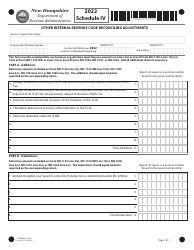 2022 New Hampshire Other Internal Revenue Code Reconciling Adjustments ...
