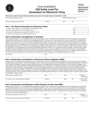 Form M-8453F - 2021 - Fill Out, Sign Online and Download Printable PDF ...