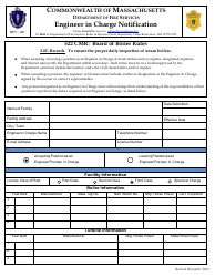 Form BPV-021 Download Fillable PDF or Fill Online Engineer in Charge ...