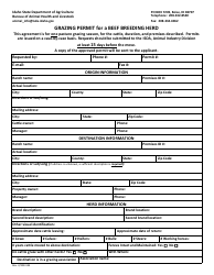 Idaho Grazing Permit for a Beef Breeding Herd - Fill Out, Sign Online ...